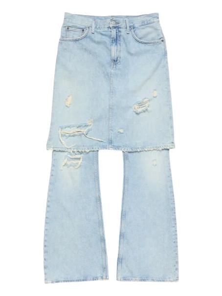 ACNE STUDIOS Acne Studios Distressed Panelled Jeans with Logo Patch